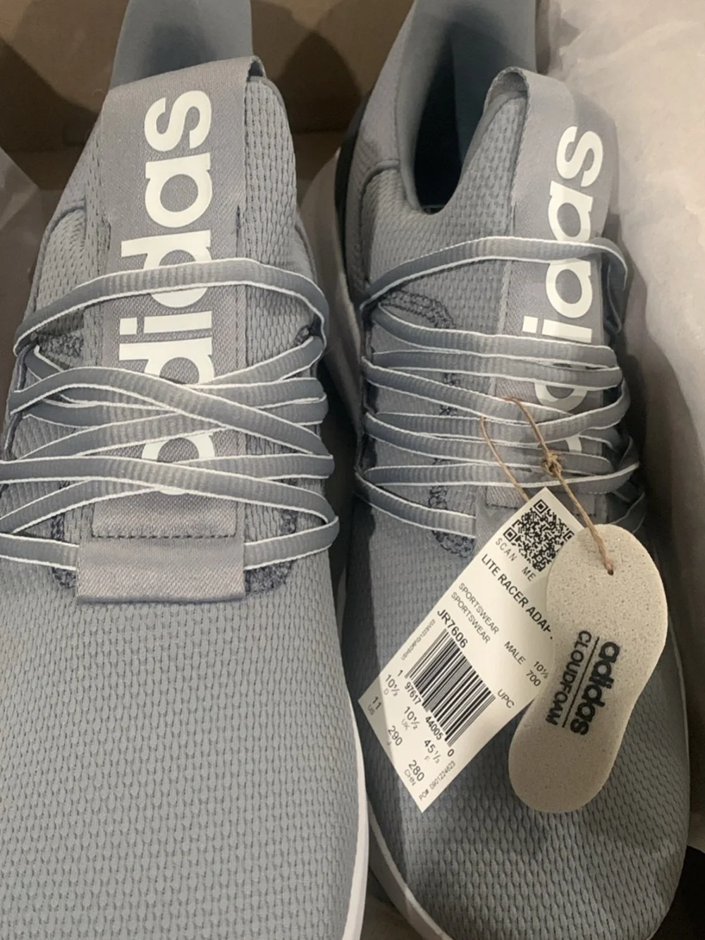 adidas | Shoes | Adidas Lite Racer Adapt Womens Sneakers In Light Gray ...